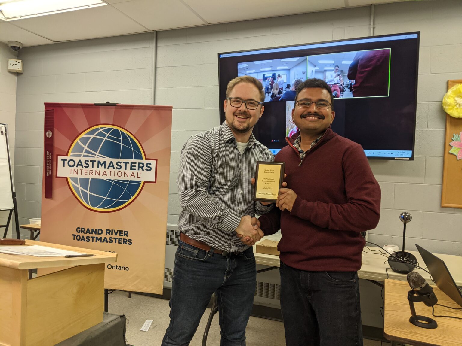 Grand River Toastmasters Celebrates! - Toastmasters District 86